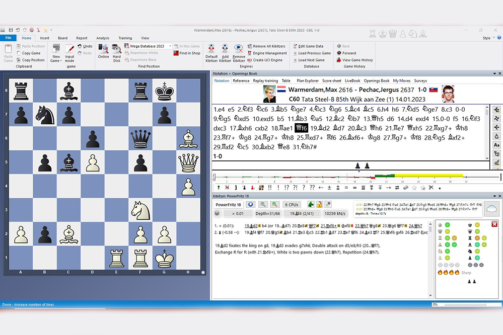 Brett in Flammen! – Engine: „0,00“ | ChessBase