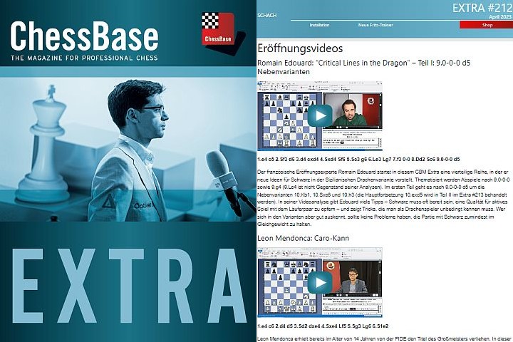 Neu: CBM Extra #212 | ChessBase