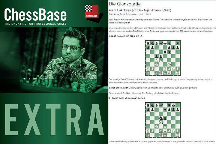 Vollgas im Semi-Tarrasch | ChessBase