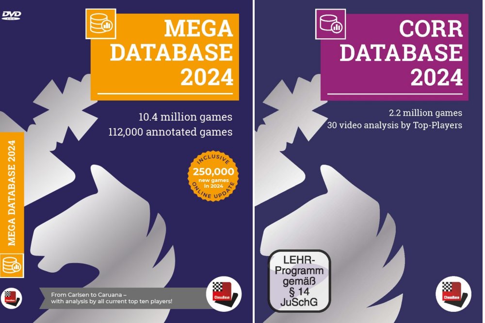 Neu: Die Datenbanken 2024: Mega, Big und Corr | ChessBase