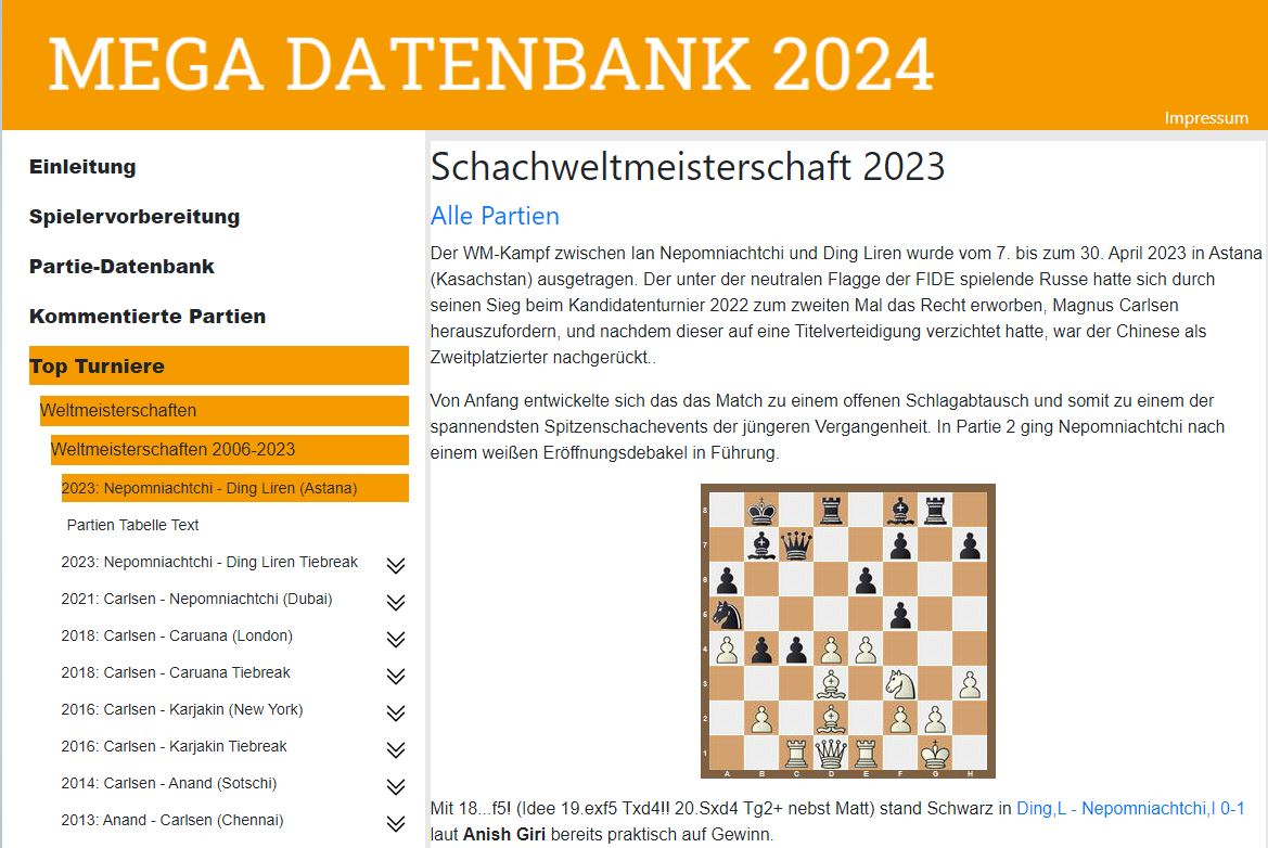 Mega Datenbank 2024: Über 700.000 neue Partien | ChessBase