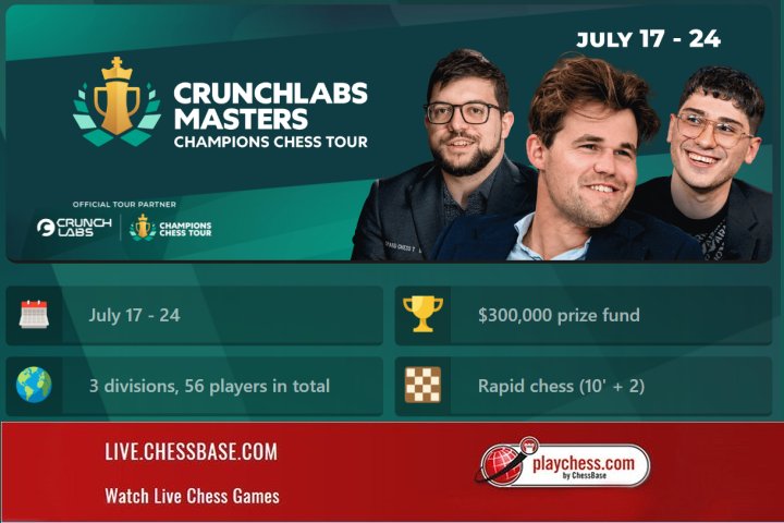 Crunchlabs Masters: live | ChessBase
