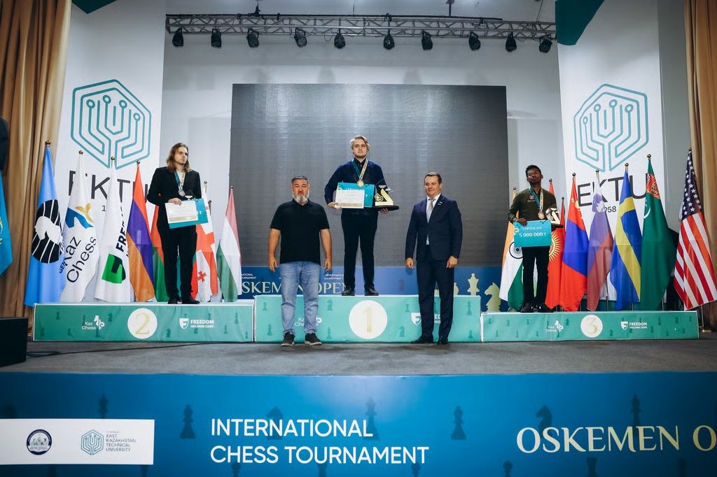 Grebnev gewinnt Öskemen Masters | ChessBase