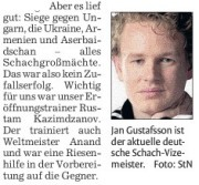 Schnelles Interview mit Jan Gustafsson | ChessBase