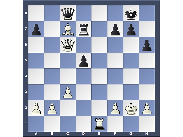 Und was kommt nach 1.Db5 Dxc7 2.Te8+ Kh7 3.Dd3+ g6? | ChessBase